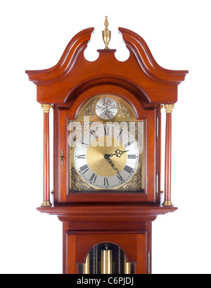 Vintage long case clock face Stock Photo - Alamy