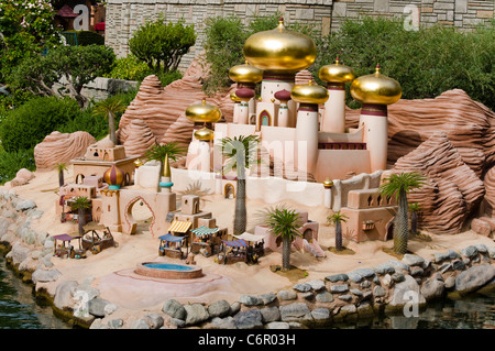 Aladdin Castle at Disneyland Amusement Park in California USA Stock ...