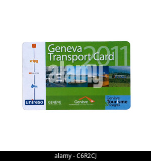 Geneva Transport Card and street map Stock Photo - Alamy