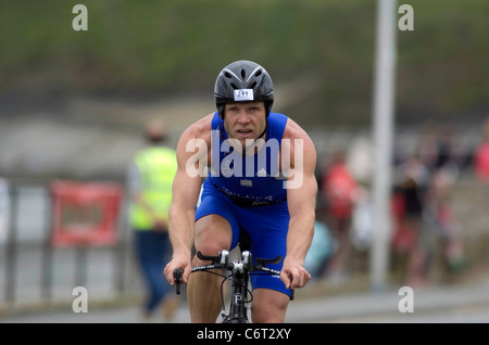 The Pembrokeshire Coast Triathlon at Broad Haven in South West Wales ...