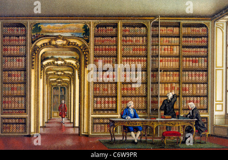 Library Versailles Stock Photo - Alamy