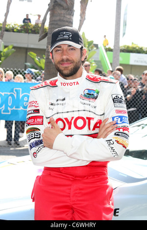 Zachary Levi The Toyota Pro Celebrity Race qualifying at Long Beach Los ...