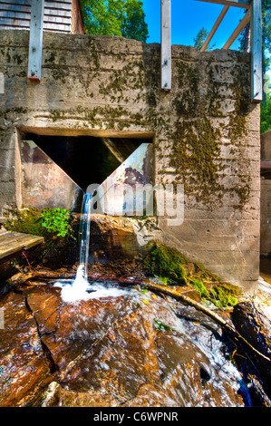River overflow or a small dam overflow. Water supply Stock Photo - Alamy