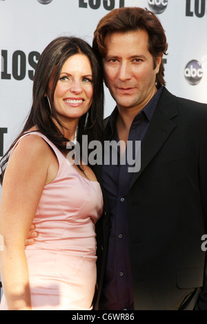 Henry Ian Cusick (R) and Annie Cusick Wood at the FOX's 'The Passage ...