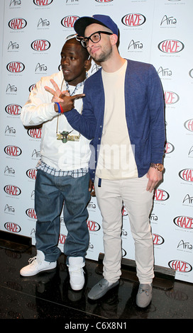 Iyaz and DJ Justin Credible Iyaz performs at Haze Nightclub at the Aria ...
