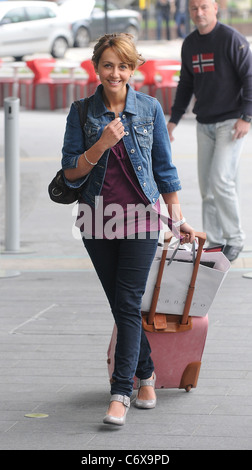 Samia Smith leaving her hotel after attending the 2010 British Soap ...