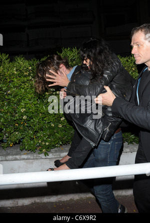 Michelle Rodriguez being carried from the VIP Rooms at 4.30 am after a ...
