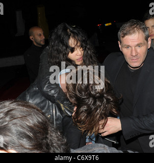 Michelle Rodriguez being carried from the VIP Rooms at 4.30 am after a ...