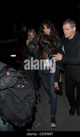Michelle Rodriguez being carried from the VIP Rooms at 4.30 am after a ...