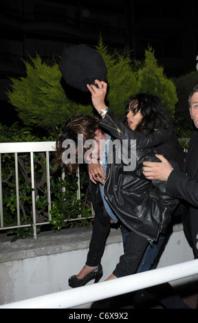 Michelle Rodriguez being carried from the VIP Rooms at 4.30 am after a ...