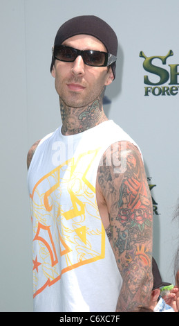 Travis Barker "Shrek Forever After" Los Angeles Premiere at the Gibson ...