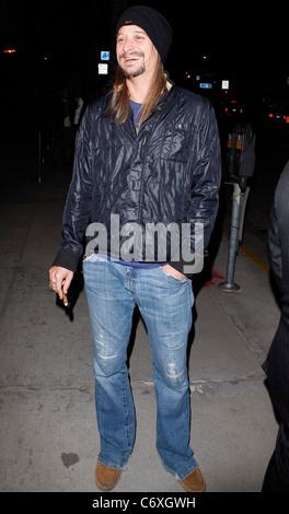 Kid Rock leaving Trousdale night club with a cigar. Los Angeles ...
