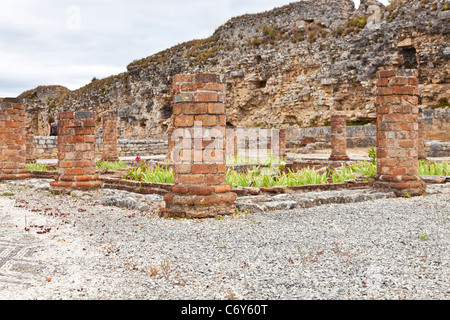 Peristyle and Swastika Mosaic in the House of the Swastika Villa in ...