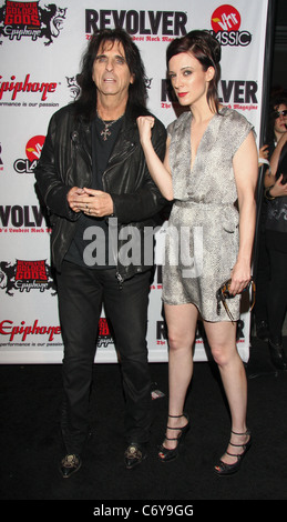 Alice Cooper and daughter Calico at the Revolver Golden Gods Awards at Club Nokia downtown in ...