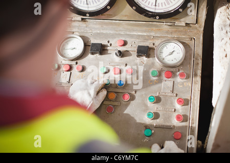 Oil drilling panel Stock Photo - Alamy