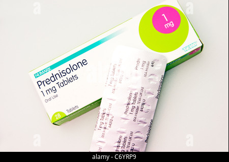 prednisolone tablets corticosteroids (steroids medication Stock Photo ...