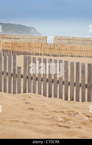 Fences on the waterfront Stock Photo - Alamy