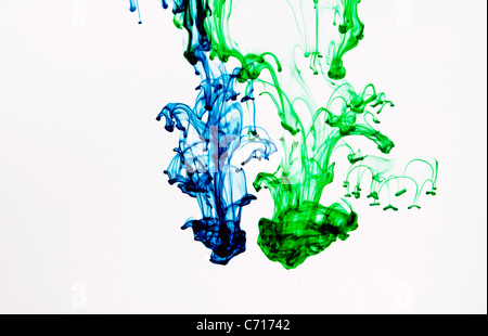 Food Coloring Drop in Water Abstract Texture Stock Photo - Alamy