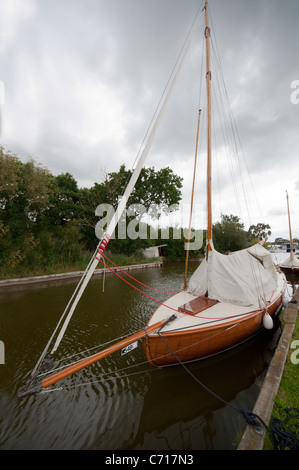 Tradition sailing yachts moored Hickling in the staithe and boat yards ...