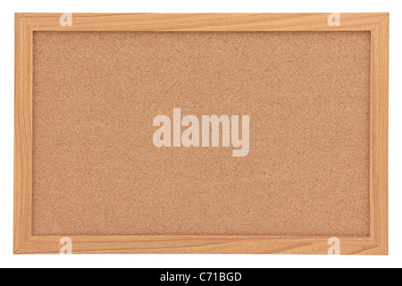 blank corkboard isolated on white Stock Photo - Alamy