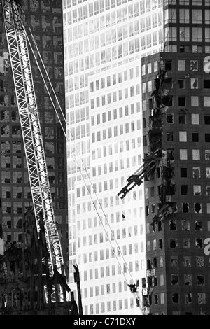Damaged buildings near World Trade Center after 9/11 Stock Photo - Alamy