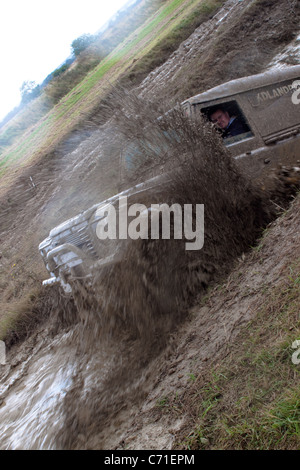 Land Rover mud run Stock Photo - Alamy