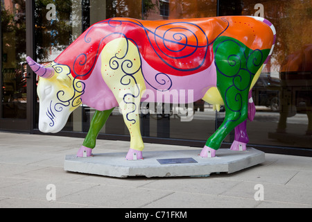 Austin Art Cow Parade - Austin, Texas 2011 Stock Photo - Alamy