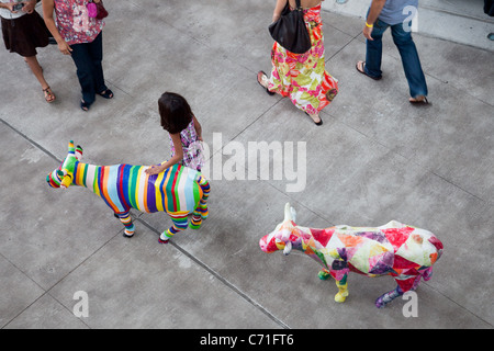 Austin Art Cow Parade - Austin, Texas 2011 Stock Photo - Alamy