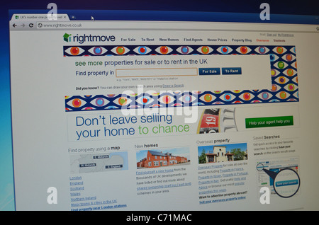 Rightmove website screenshot Stock Photo - Alamy