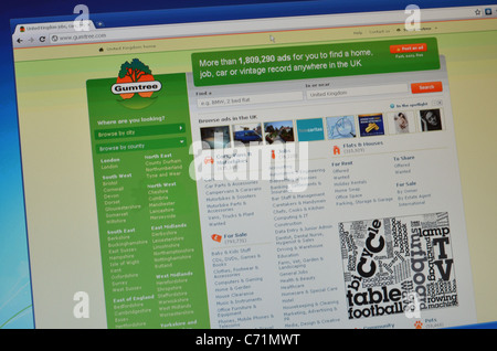 Gumtree website screenshot Stock Photo - Alamy