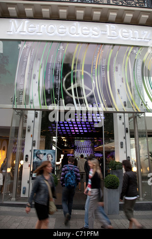 Mercedes-Benz Store on Champs-Elysees, Paris, France Stock Photo - Alamy