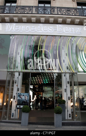 Mercedes-Benz Store on Champs-Elysees, Paris, France Stock Photo - Alamy