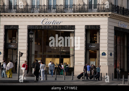 Cartier Shop on Champs-Elysees, Paris, France Stock Photo - Alamy