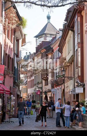 Germany, Baden-Wuerttemberg, Freiburg, Old town, Munster Square, historical department store and ...