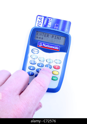Nationwide Building Society PIN Secuity Device; Card Reader Stock Photo ...