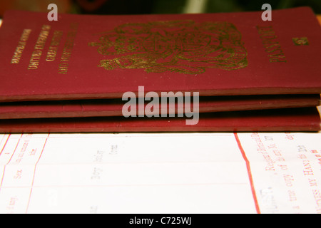 UK passports - fraud forgery illegal immigration asylum seeking Stock ...