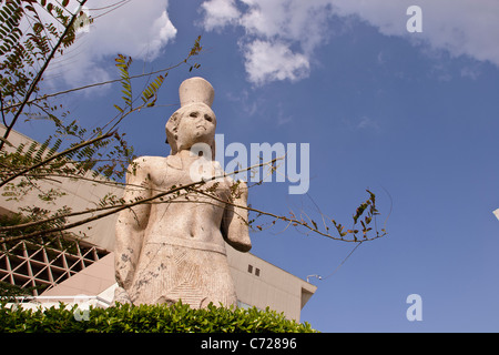 Statue outside Alexandria Library, Alexandria, Egypt Stock Photo - Alamy