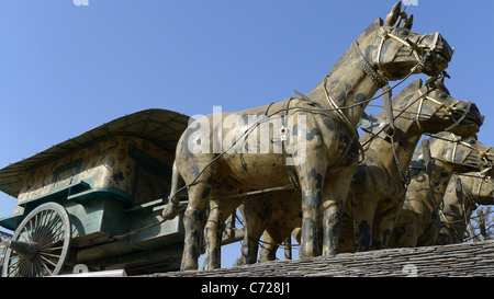Chinese ancient chariot in The Art Of War Culture City Of China, Huimin ...