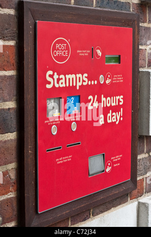 Royal Mail , stamp vending machine and post box , London , England , UK ...