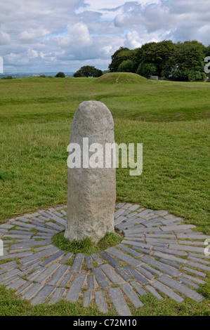 Ireland, County Meath, Lia Fail Stone of Destiny on Hill of Tara Stock ...