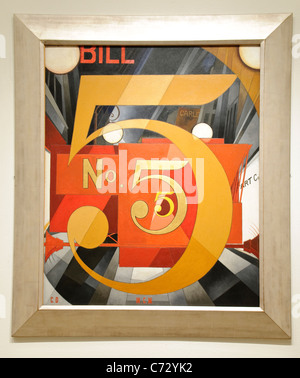 I Saw the Figure 5 in Gold, 1928, Painting by Charles Demuth Stock ...