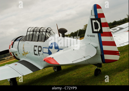 at-6D Harvard III (T6 Texan) at hardwick warbirds Stock Photo - Alamy