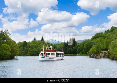 Steamer Sir Walter Scott on Lake Katrine, Callander,Scotland Stock ...