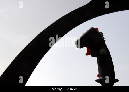 helicopter control cyclic stick Stock Photo - Alamy