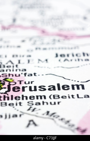 Map - Close-Up Israel Stock Photo - Alamy