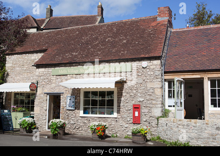 Mells Village Post Office, Shop & Cafe, Somerset, England Stock Photo ...
