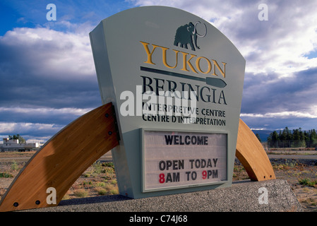 Welcome to Whitehorse sign, Whitehorse, Yukon, Canada Stock Photo - Alamy