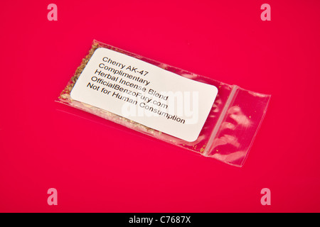 Herbal incense spice blend sold on the Internet as a legal high. its ...