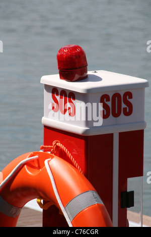sos point in maritime port Stock Photo - Alamy