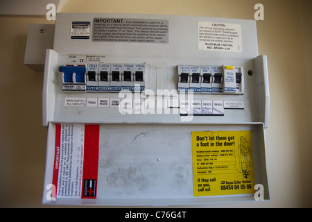 Domestic fuse box Stock Photo - Alamy